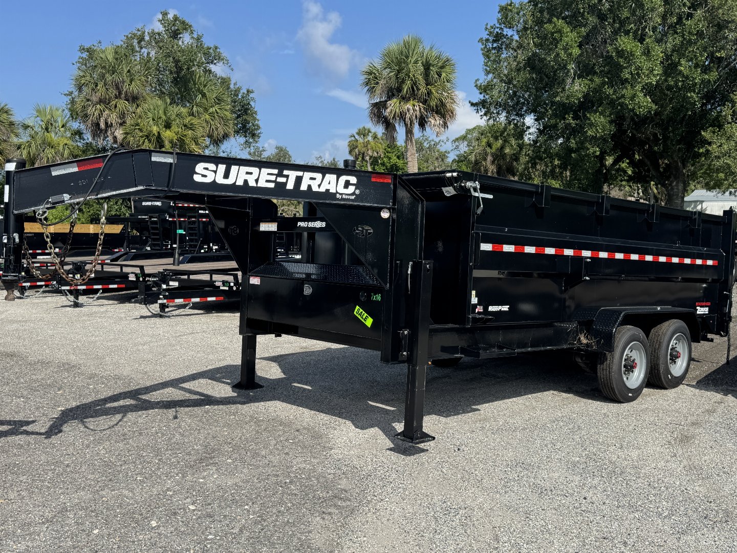 New 2025 Sure-Trac TANDEM AXLE 17600 LB GVWR GOOSENECK 7X16 Dump ...