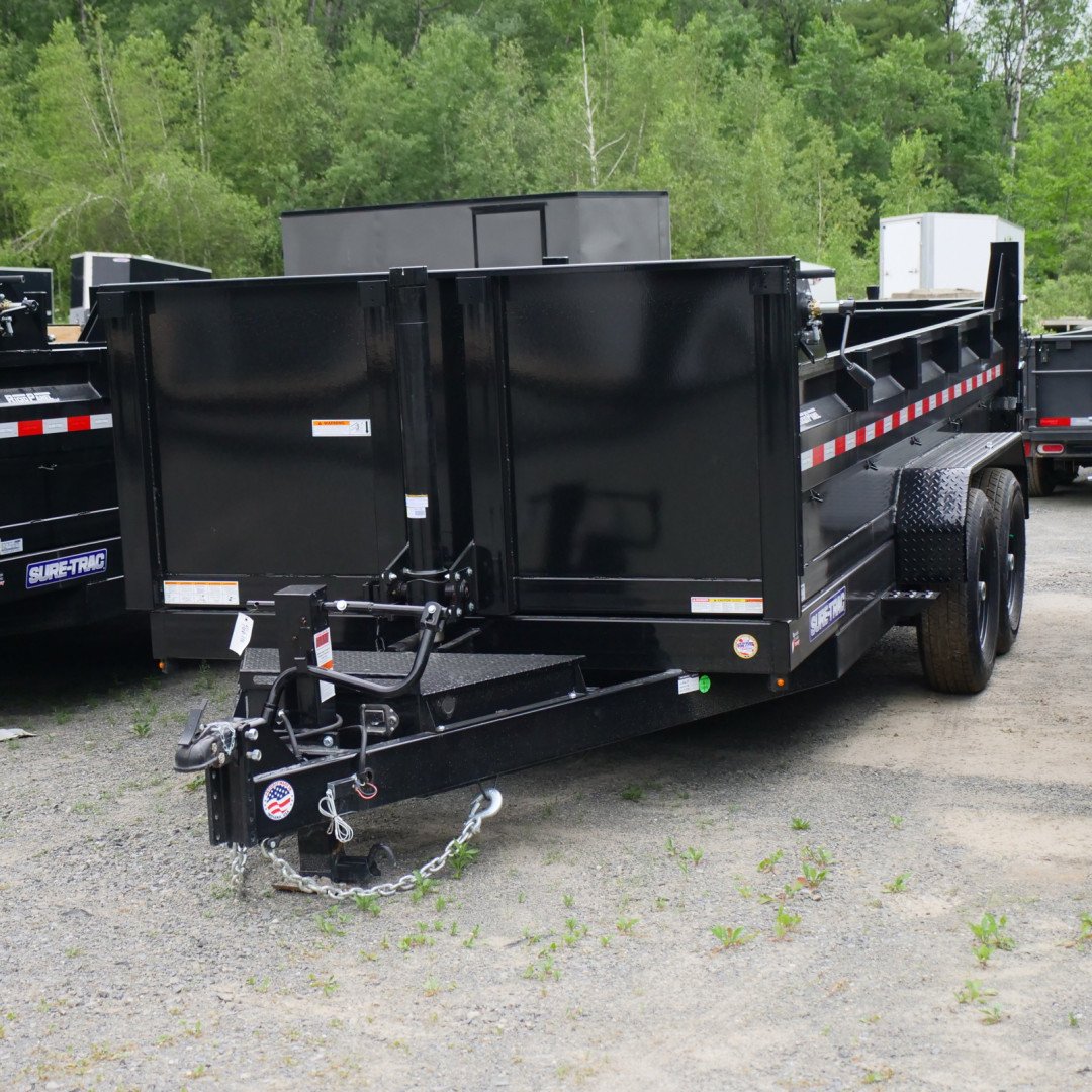New 2025 Sure-Trac 82"X14' HD LOW PROFILE TELESCOPIC Dump Trailer ...