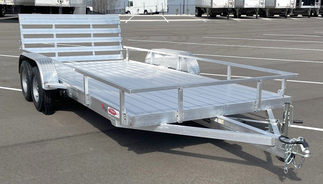 New Cherokee Aluminum 81" x 16' Tandem Axle Utility Trailer: 7000 GVWR ...