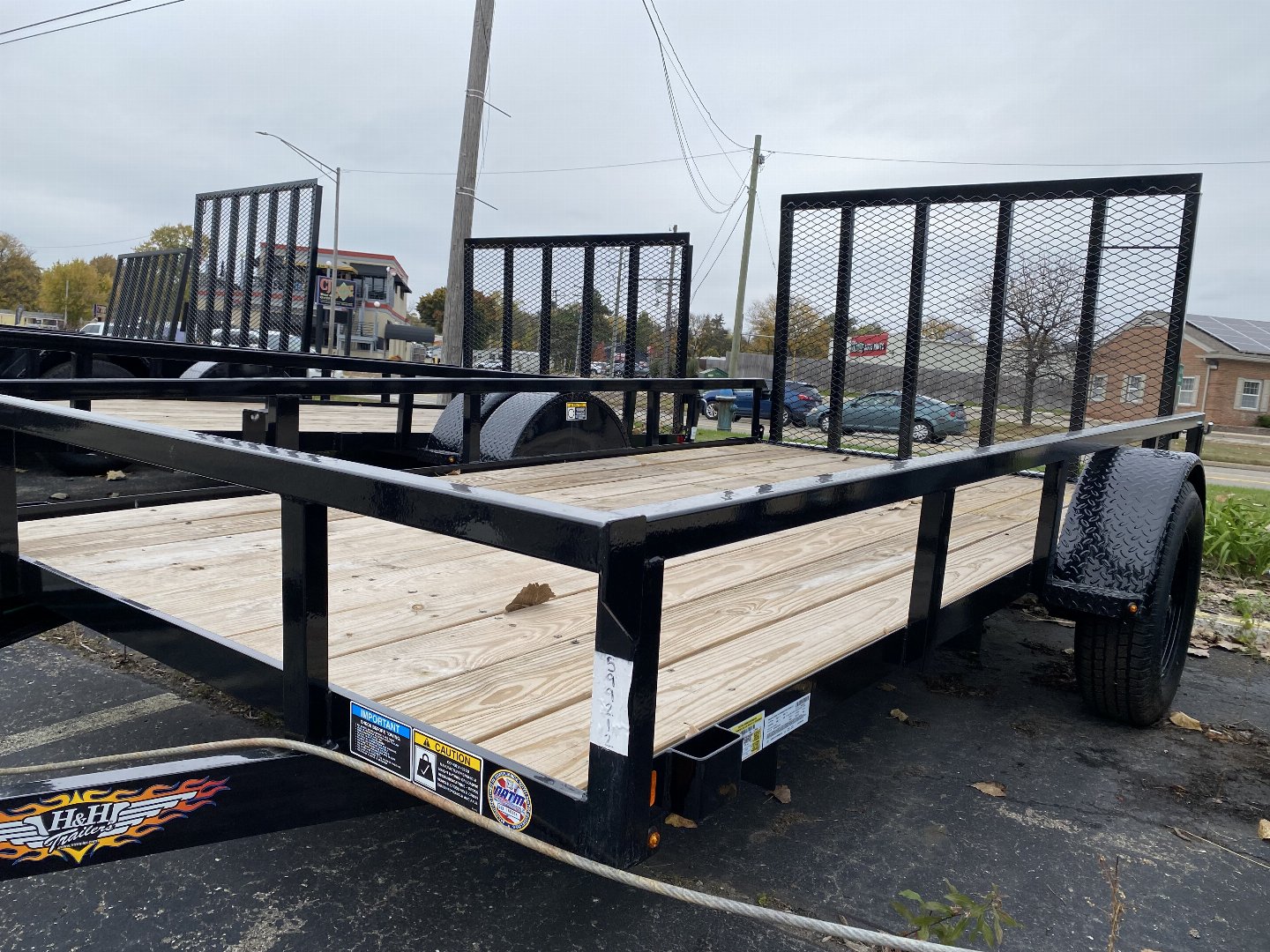 New 2024 H&H Trailers H7612RS-030 Utility Trailer | Waterford Michigan