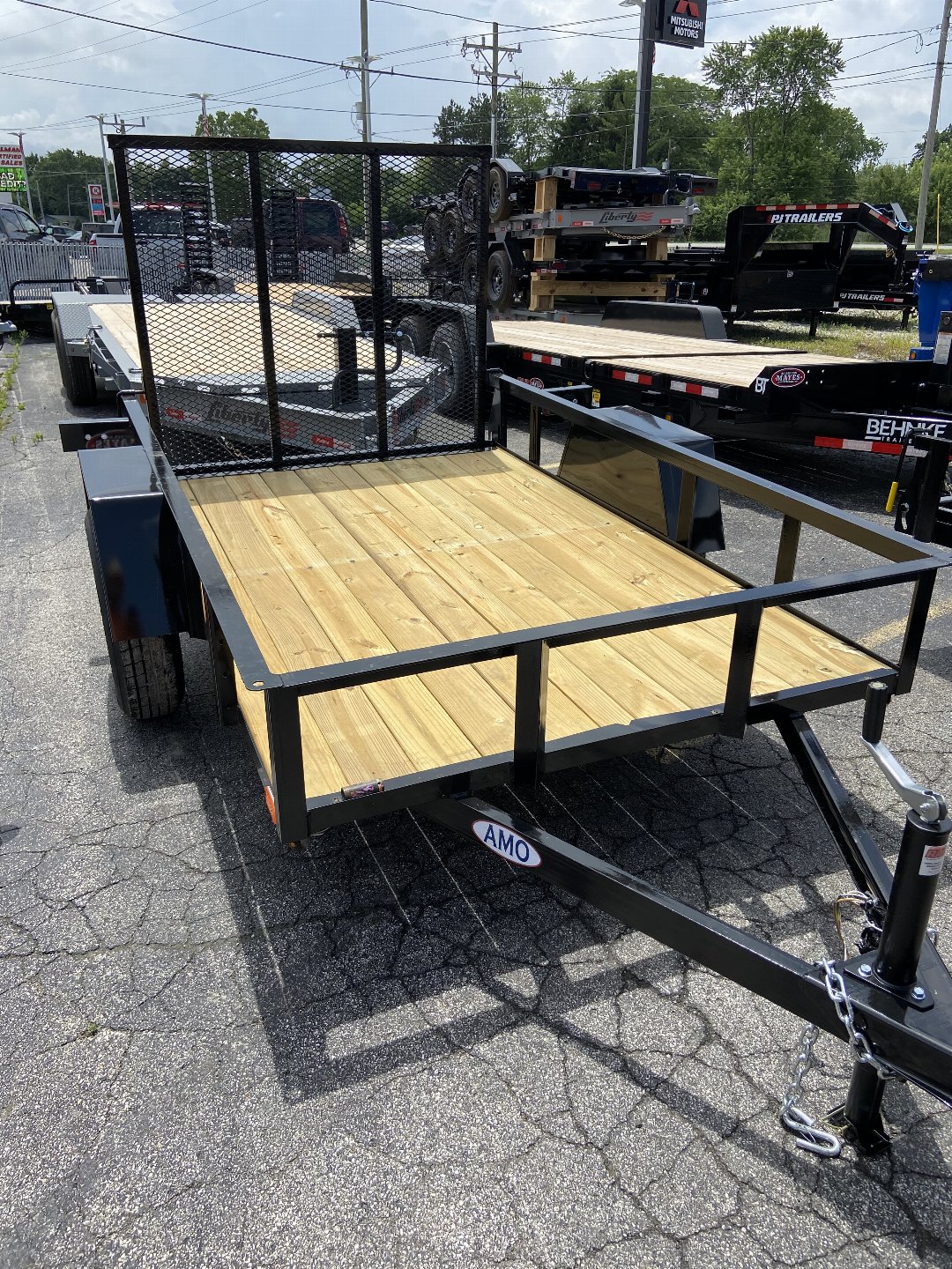 New 2025 AMO US081 Utility Trailer 5X8 SA LOWSIDE (GVW:2990) BLACK ...