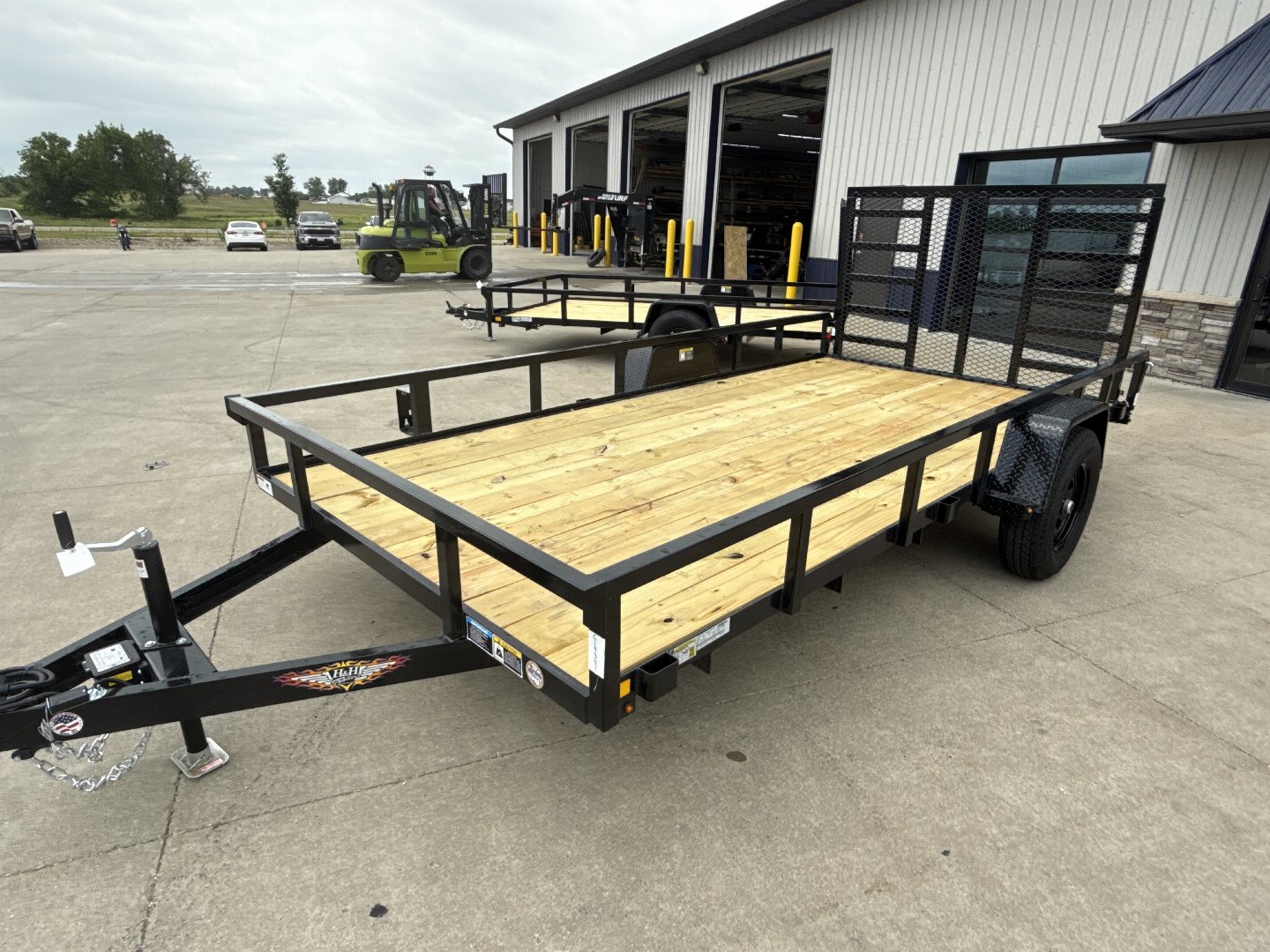 New 2025 H&H Trailers 82"x14' 5k Rail Side Utility Trailer | De Soto Iowa