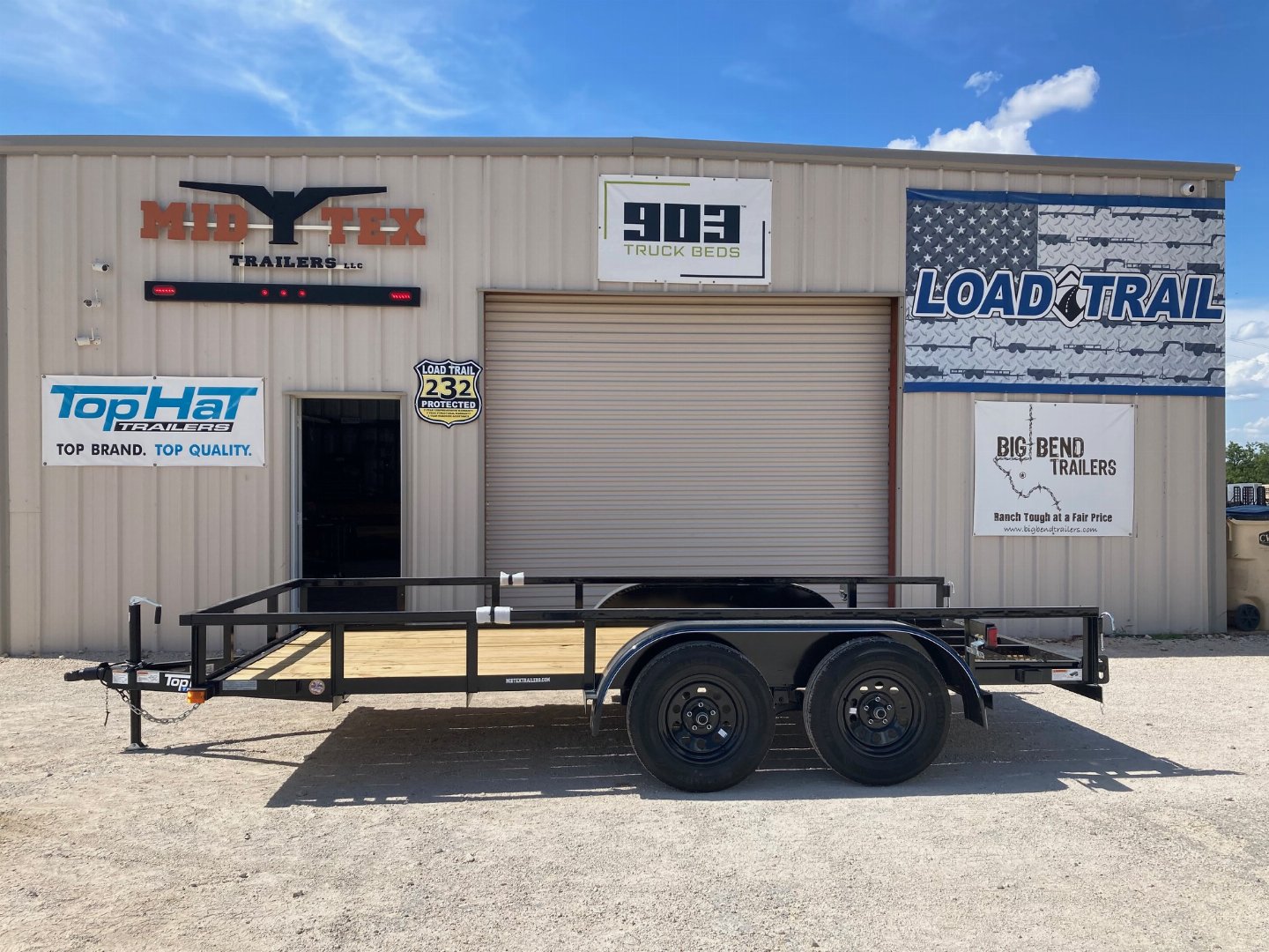 New 2025 Top Hat 14'X77" LDX Utility Trailer | Abilene Texas