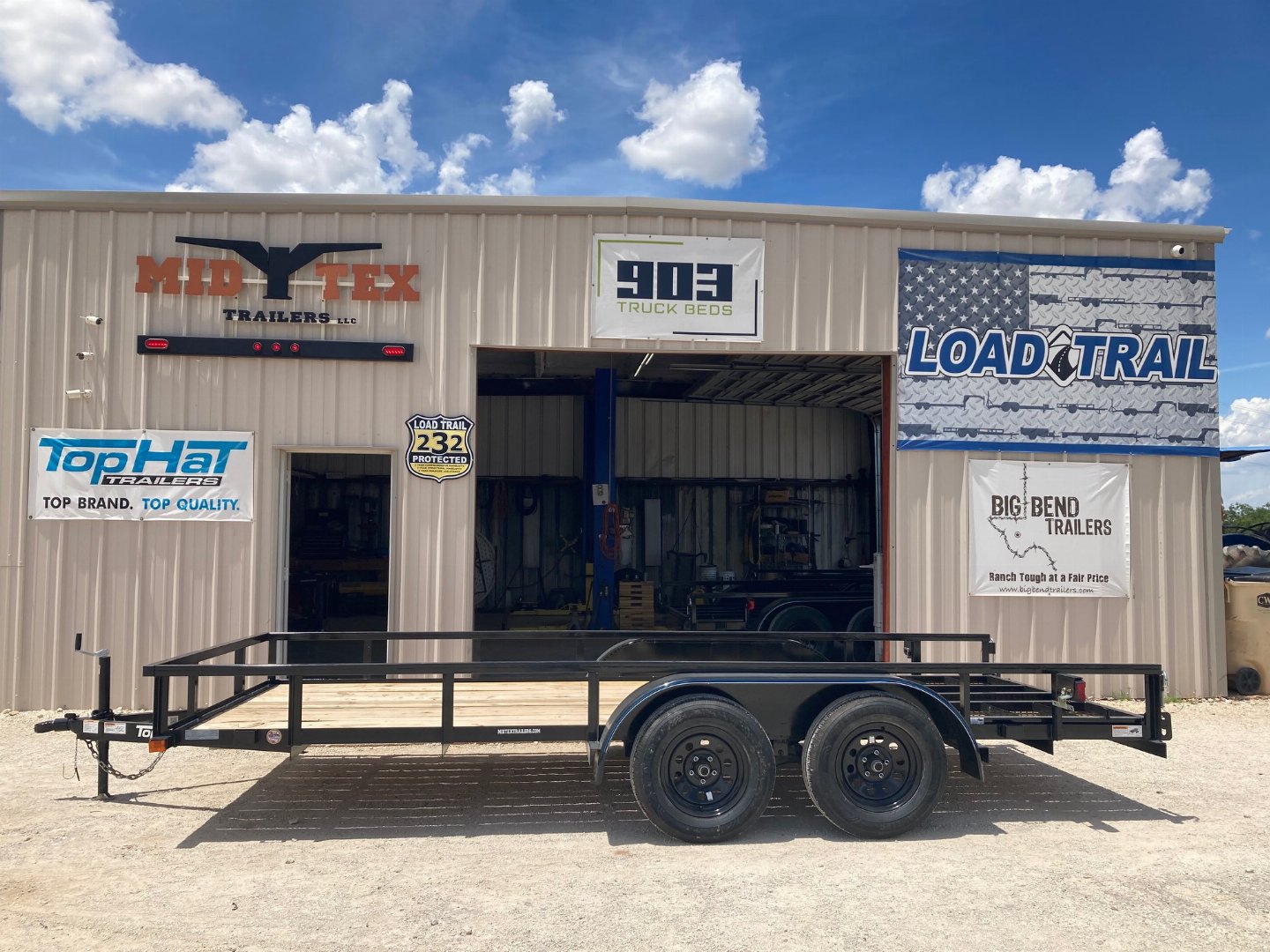 New 2025 TOP HAT TRAILERS LDX 16'x77" Utility Trailer | Abilene Texas