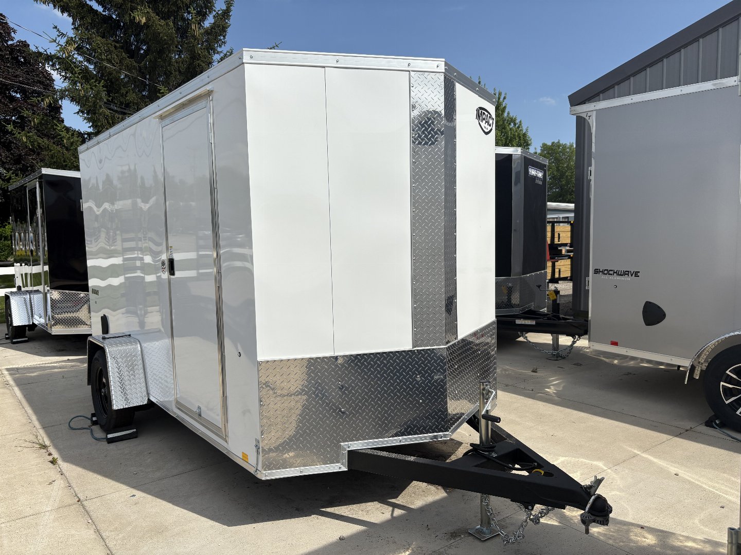New 2025 IMPACT TRAILERS 6'X12' WHITE QUAKE CARGO Cargo / Enclosed ...