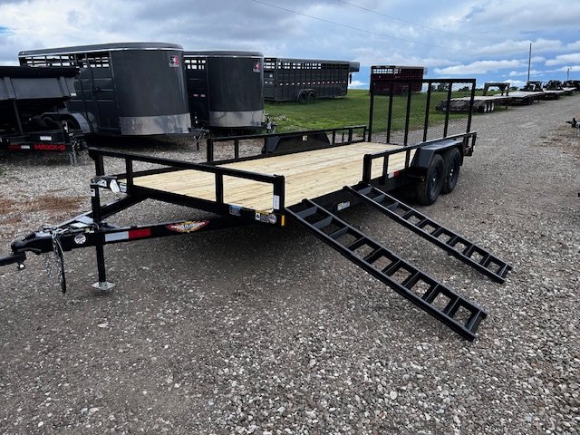 New 2025 H&H TRAILERS 82"X20' Rail Side ATV SIDE RAMPS 7k gvwr Utility ...