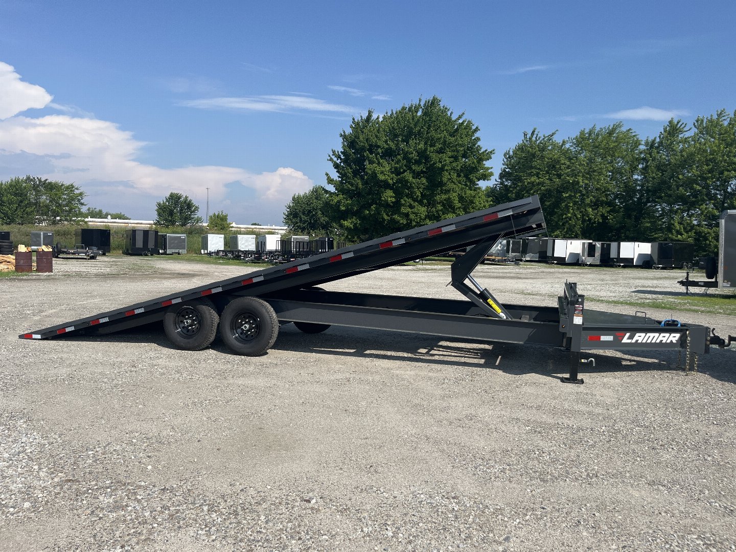 New 2026 LAMAR TRAILERS 102"X24' Tilt Trailer | Dalton Ohio