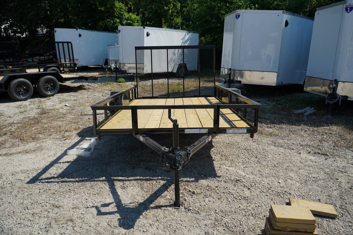 New 2023 MEB 77x12 Angle Frame Utility Trailer w/Gate Utility Trailer ...