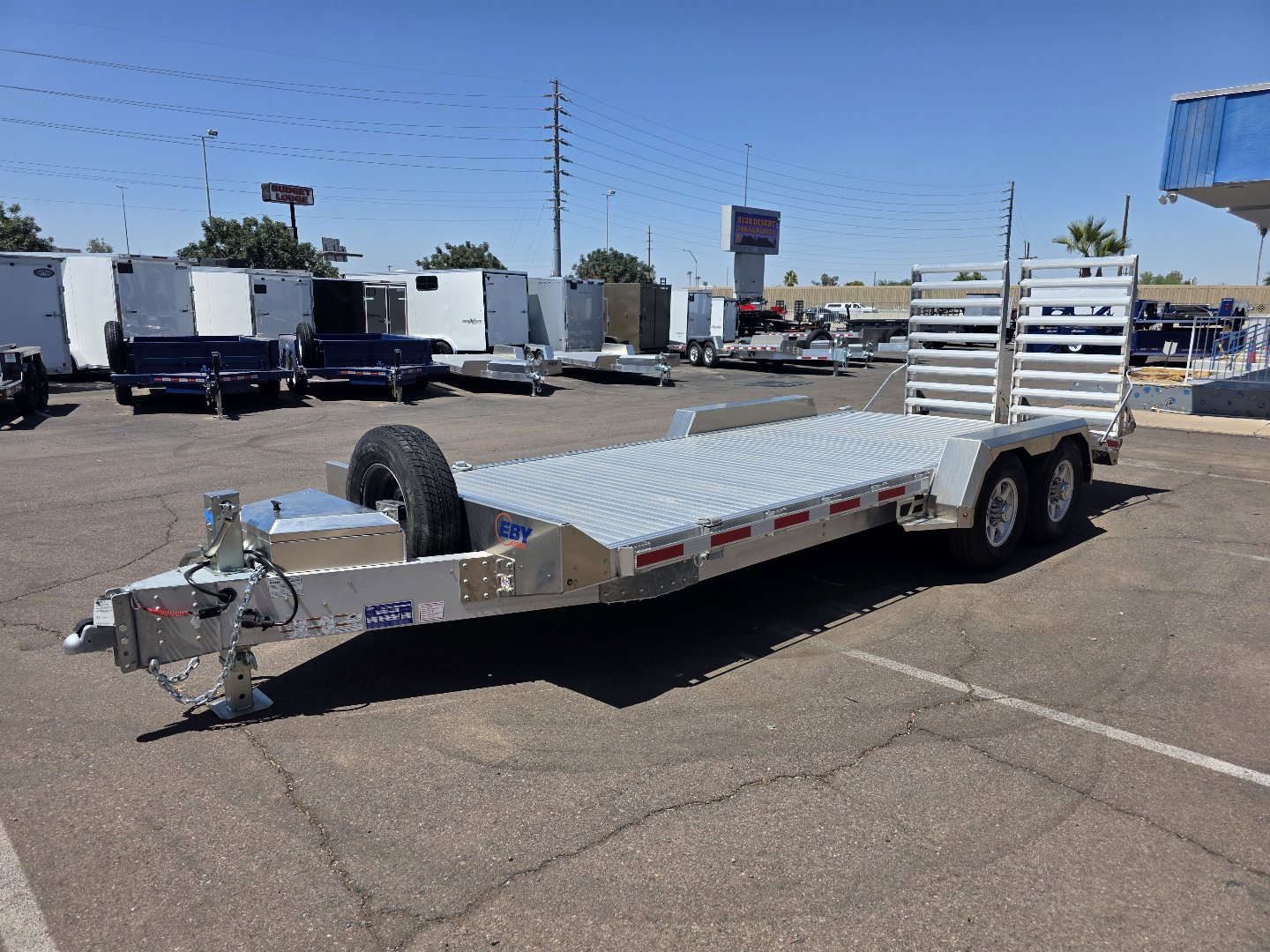 New 2025 EBY TRAILERS 7x20' Aluminum- 14k GVWR Equipment Hauler Flatbed ...