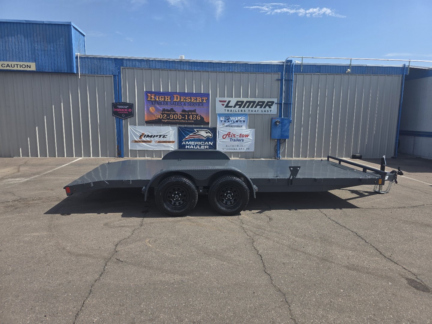 New 2025 LAMAR TRAILERS CE 7x18' Steel Deck 7k GVWR Car Hauler-winch ...