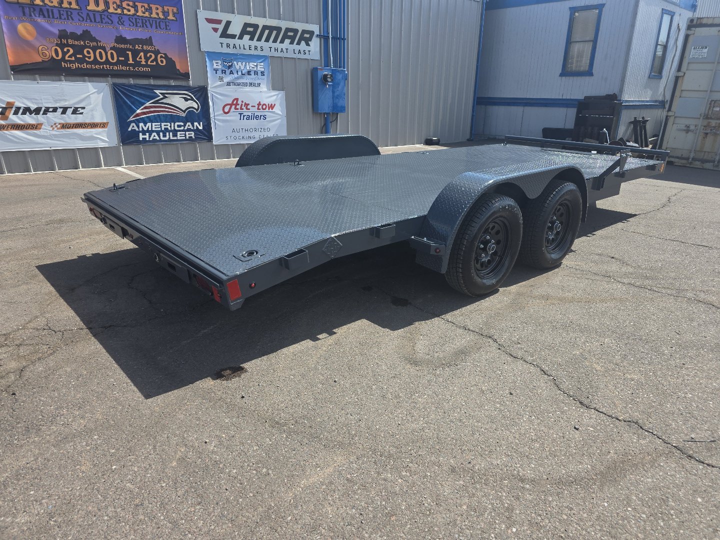 New 2025 LAMAR TRAILERS CE 7x18' Steel Deck 7k GVWR Car Hauler-winch ...