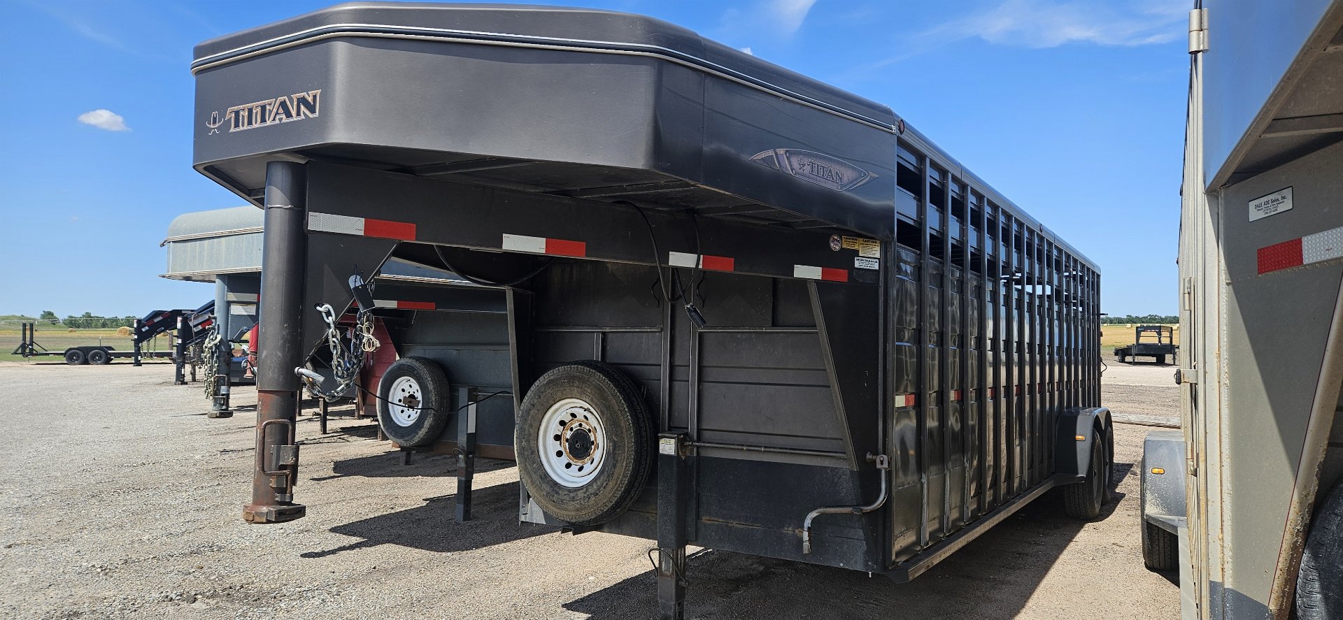 Used 2013 Titan Trailer 6'8" x 24' Livestock Trailer | St John Kansas