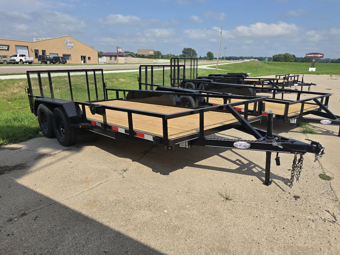 New 2025 Precision Trailers 77"x16' Utility Trailer-Brakes-Tandem Axle ...