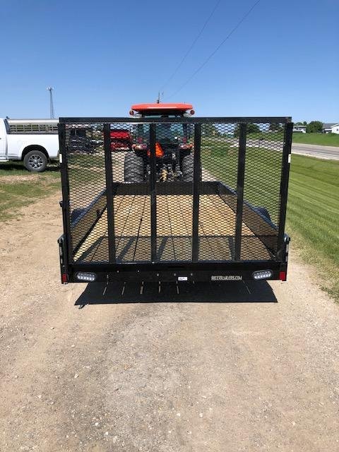 New 2023 Rice Trailers 76"X12' Stealth solid side utility trailer ...