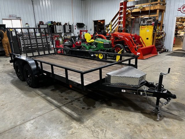 Used 2022 CARRY ON 76"X14' tandem axle w/ gate Utility Trailer ...