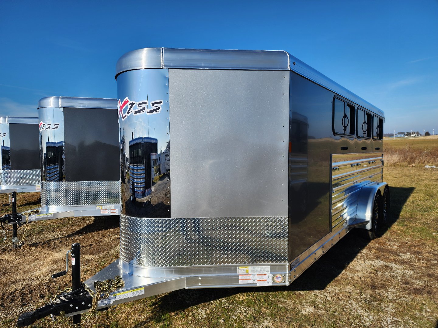 New 2024 EXISS Low Pro 7X16 6 Pen / Stock Combo Trailer | Warren Indiana