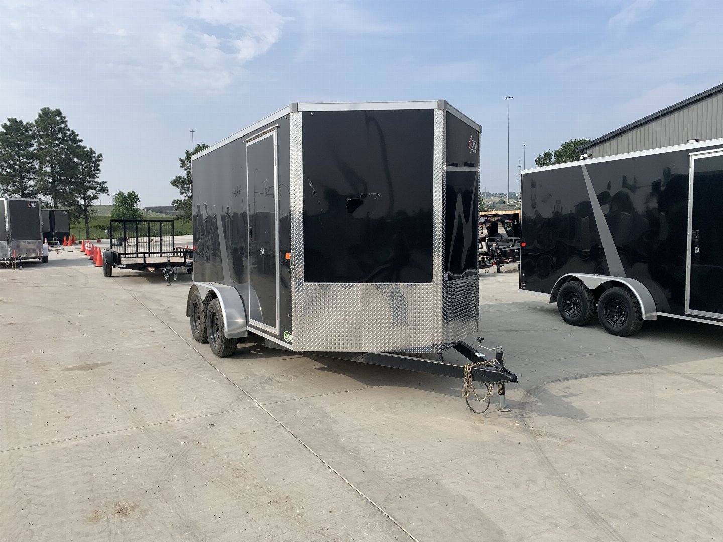 New NEW 2024 AERO 7x12 +2 V QUALITY Enclosed Rear Ramp Cargo Trailer ...