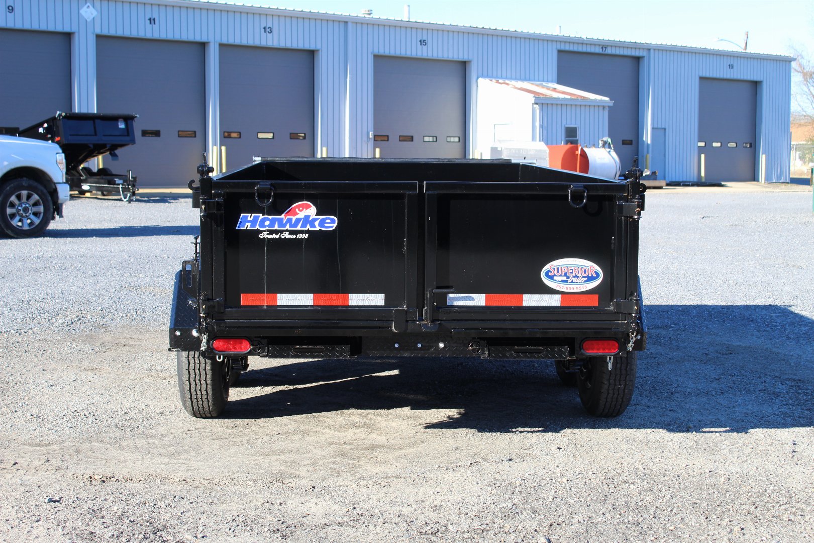 New 2024 HAWKE TRAILERS 6X12 10K Dump w/ Spreader Gate Ramps and Tarp ...