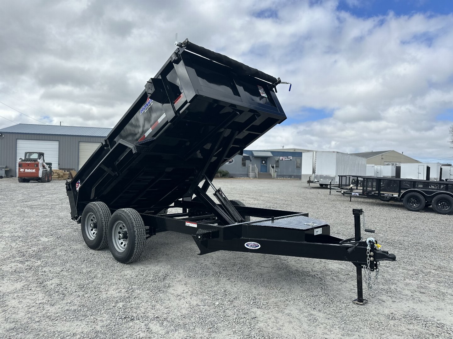 New 2024 HAWKE TRAILERS 6X12 10K Dump w/ Spreader Gate Ramps and Tarp ...