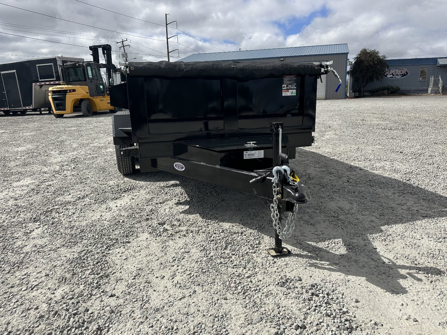 New 2024 HAWKE TRAILERS 6X12 10K Dump w/ Spreader Gate Ramps and Tarp ...