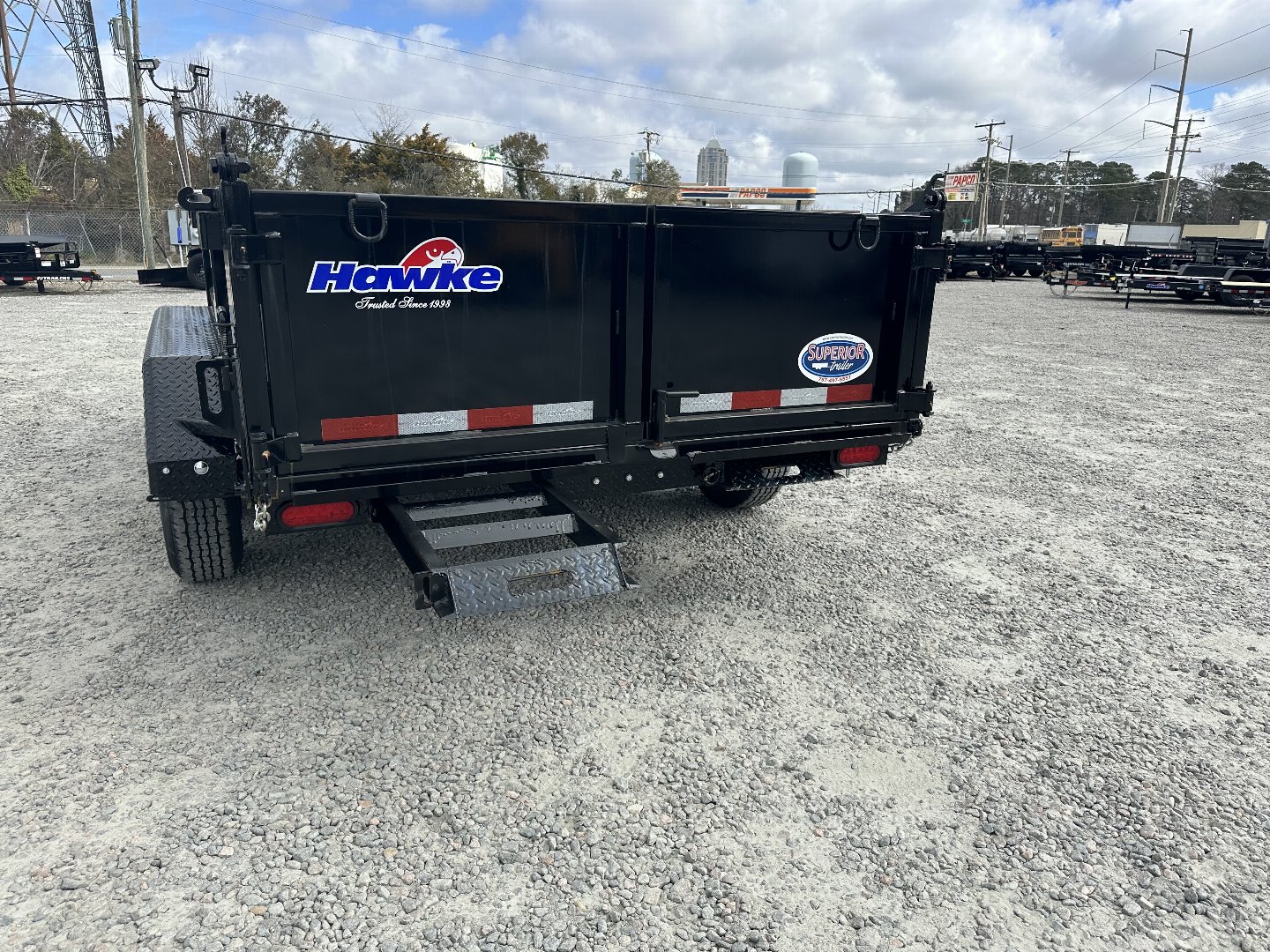 New 2024 HAWKE TRAILERS 6X12 10K Dump w/ Spreader Gate Ramps and Tarp ...