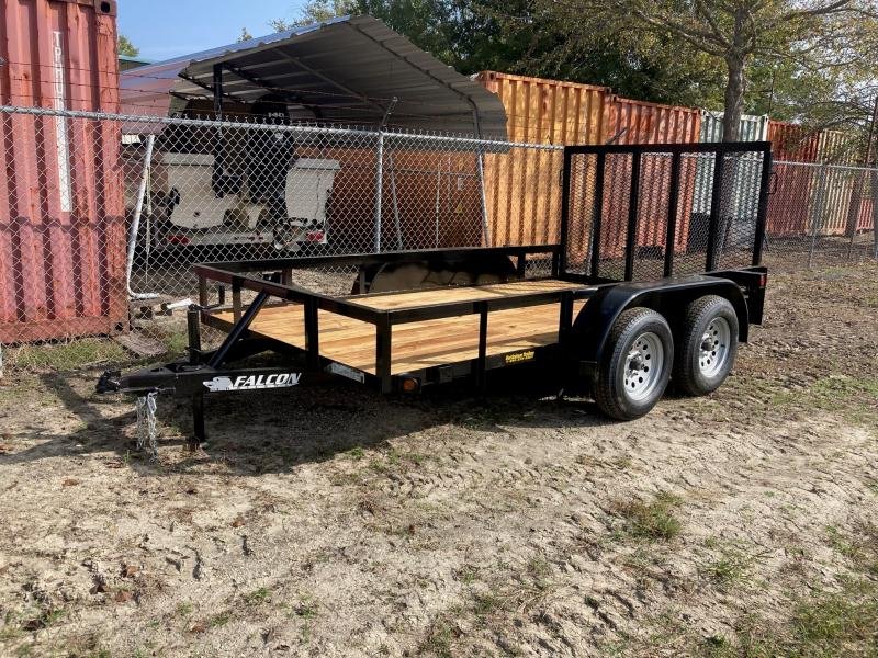 New 2023 Falcon Trailers 77" x 12' Tandem Axles Utility Trailer | Pearl ...