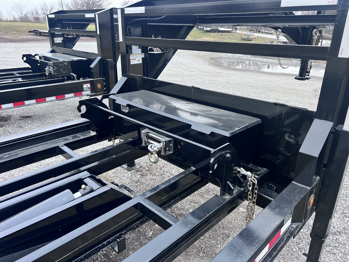 New 2024 IRON BULL 83x16 GOOSENECK ROLL OFF DUMP TRAILER W/ 8K AXLES ...