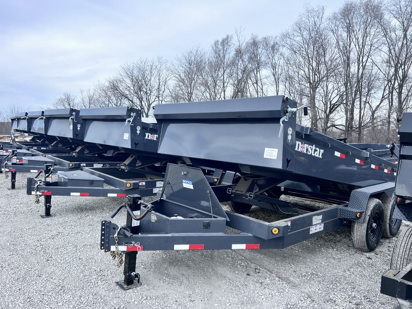 New 2024 IRON BULL 83X14 DUMP TRAILER W/SCISSOR HOIST AND 20" SIDES ...