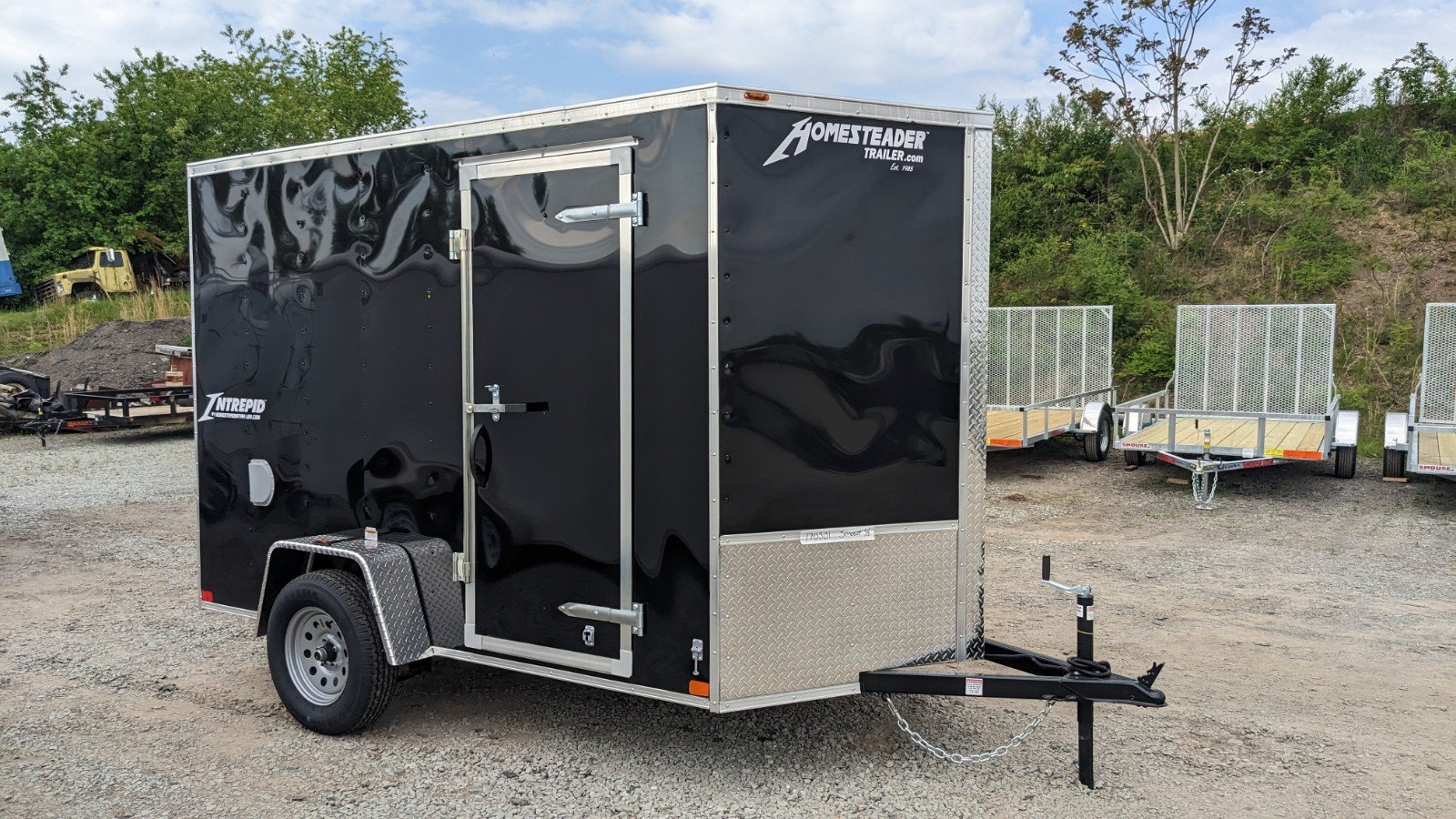 New 2024 Homesteader 6x10 Intrepid V-Nose Cargo Trailer w/ Ramp Door ...