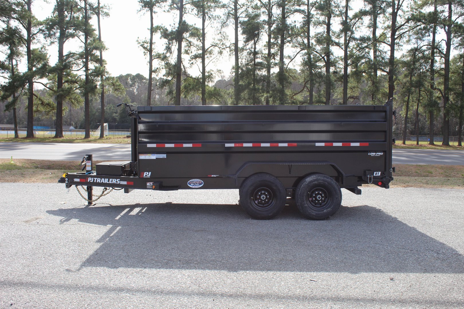 New 2024 PJ TRAILERS 7X14 DT 14K Low Pro Telescopic Dump Trailer ...